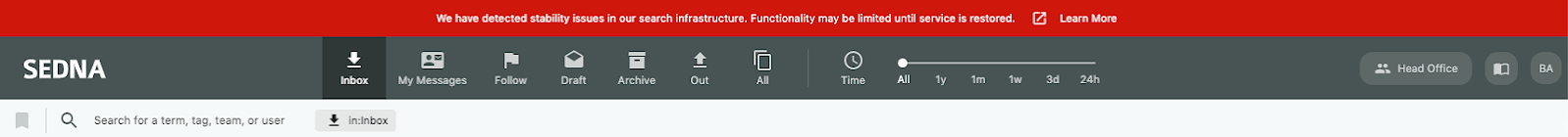 Limited Mode – SEDNA Systems