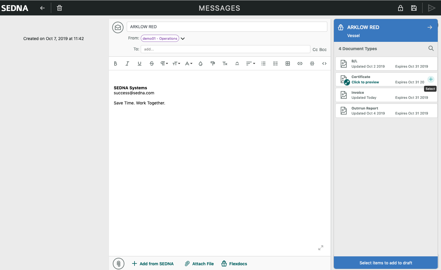 Flexdocs – SEDNA Systems